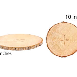 10-inch wood slice - Rustic Wood Slices