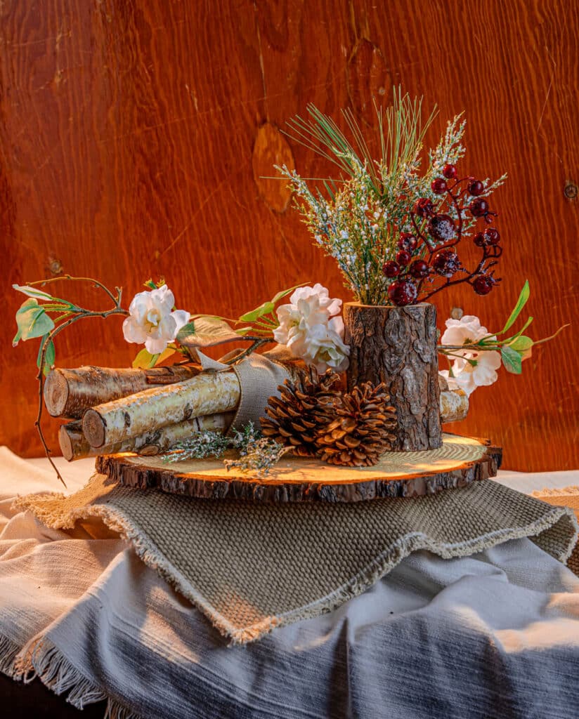 13-inch wood slice - Rustic Wood Slices